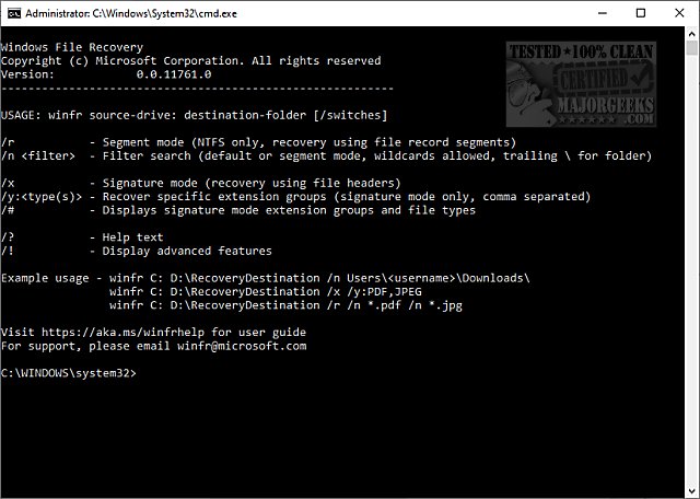 Windows file recovery download store